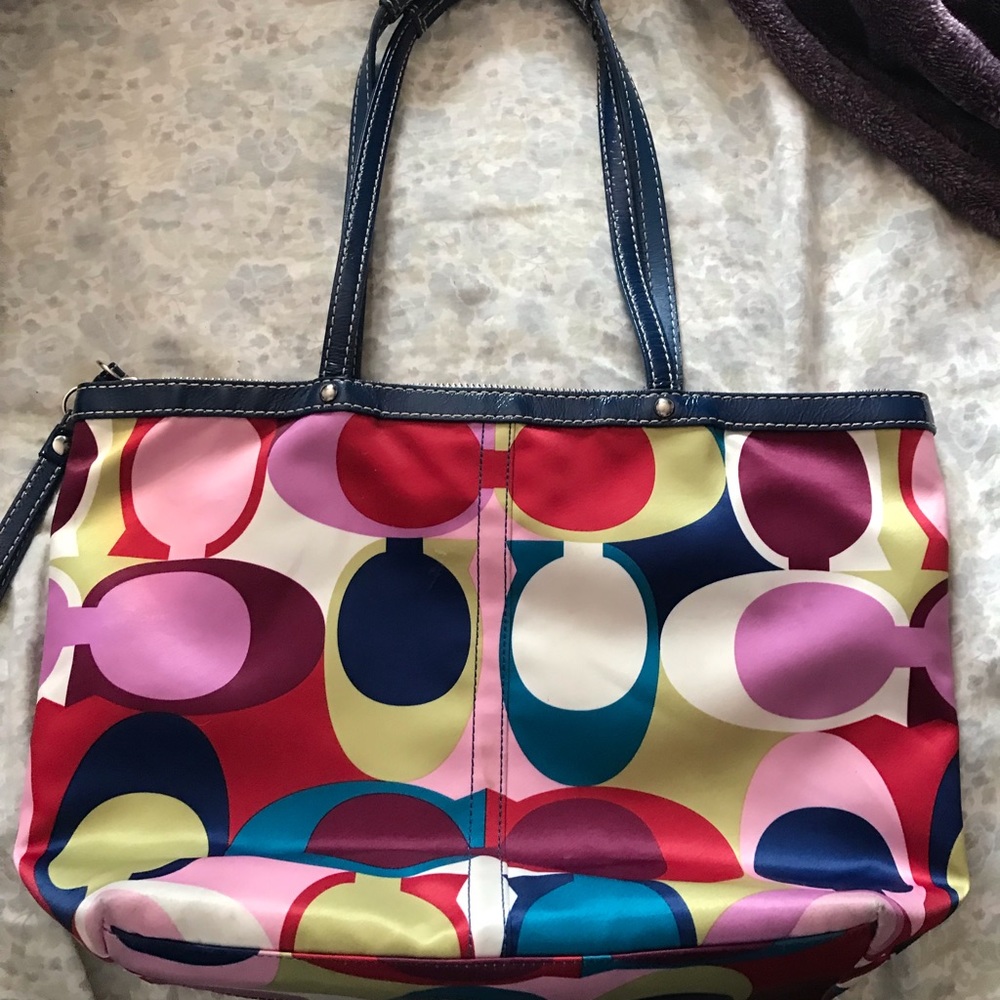 Multi Color Coach Purse - Gem